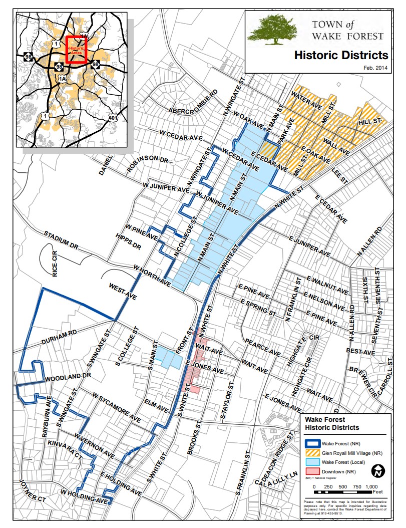 Historic Districts | Town of Wake Forest, NC